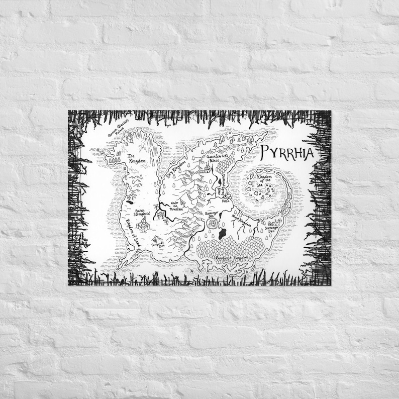 Wings of Fire Pyrrhia Fantasy Map (poster) - Etsy
