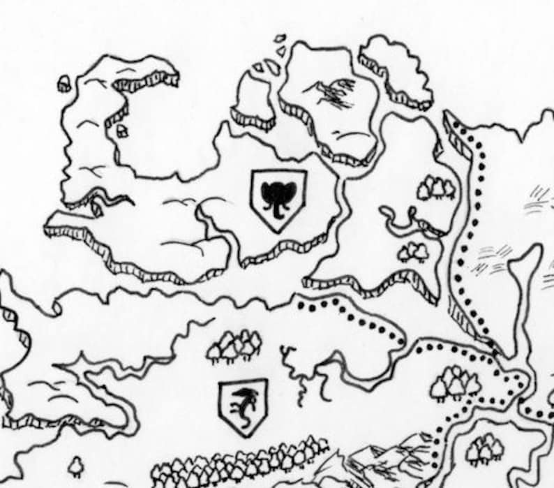 The Dragon Prince Fantasy Map (digital Image) - Etsy