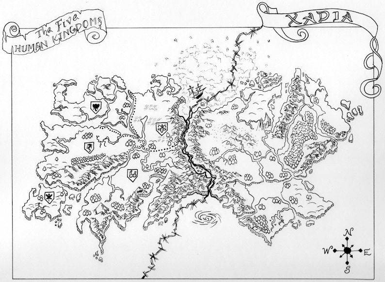The Dragon Prince Fantasy Map (digital Image) - Etsy