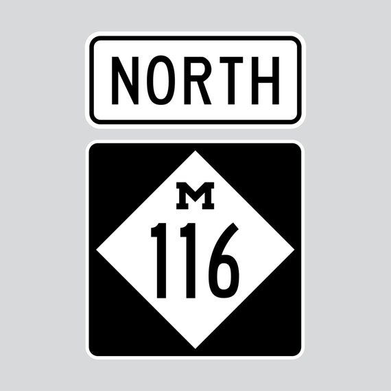 M-116 Vinyl Decal Ludington State Park Ludington MI | Etsy