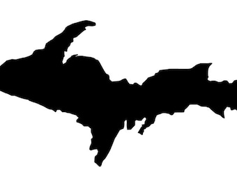 Michigan U.P. Upper Peninsula Vinyl Graphic Decal Sticker Hart - Etsy
