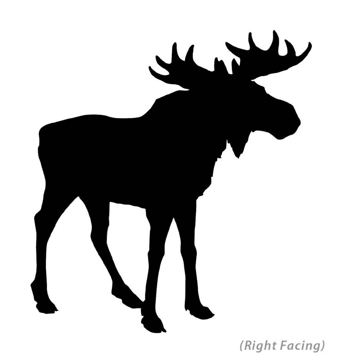 Moose Vinyl Decal - Etsy