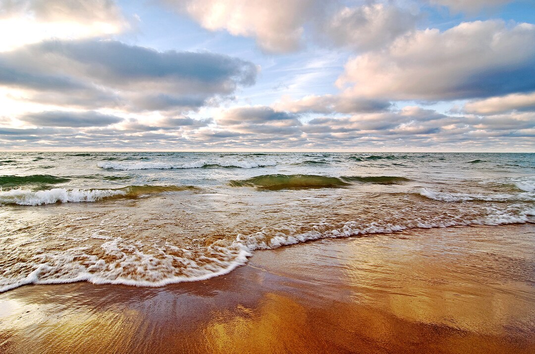 Clouds and Water - Lake Michigan - Michigan Photography - Made to Order ...