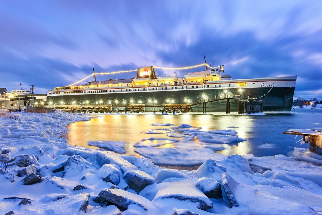 Wintertime Badger - SS Badger Carferry - Ludington - Michigan ...