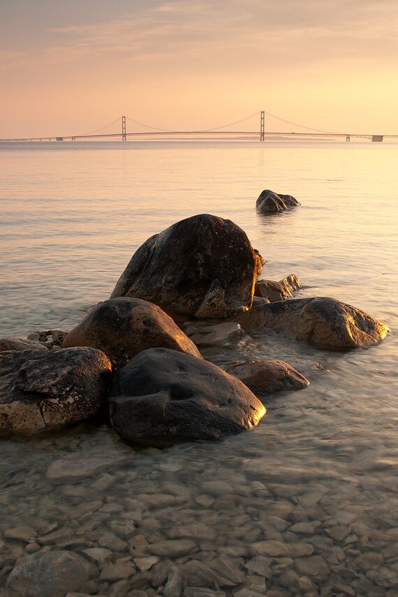 Mackinac Morning Michigan Photography | Etsy