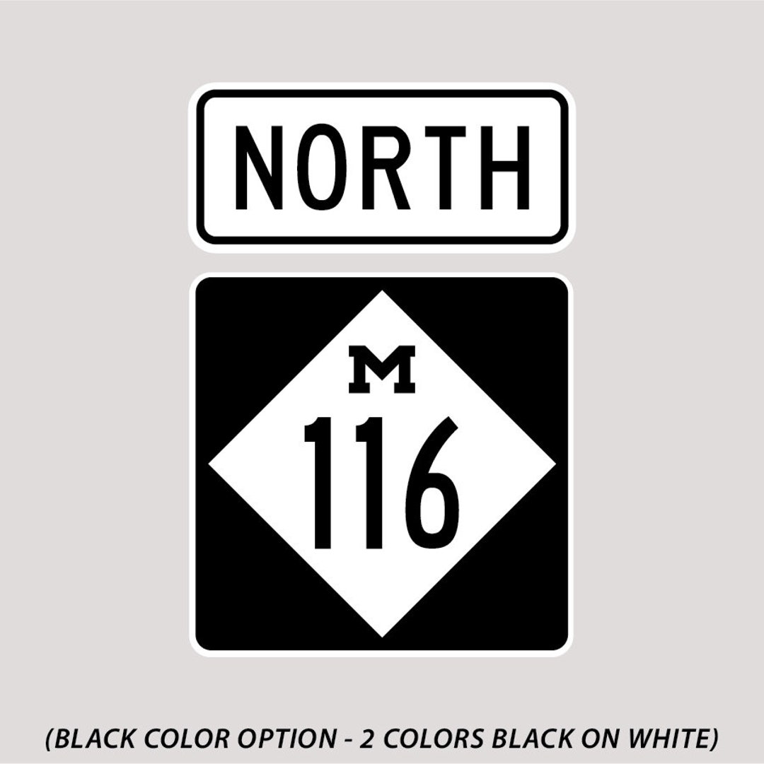 M-116 Vinyl Decal - Ludington State Park- Ludington, MI - Etsy