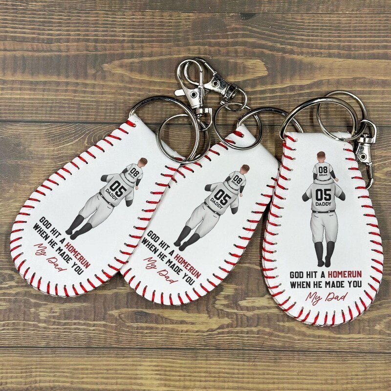 Baseball Keychain - Etsy