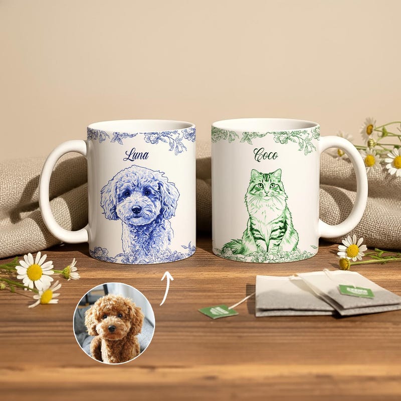 Green Custom Mug Toile - Etsy