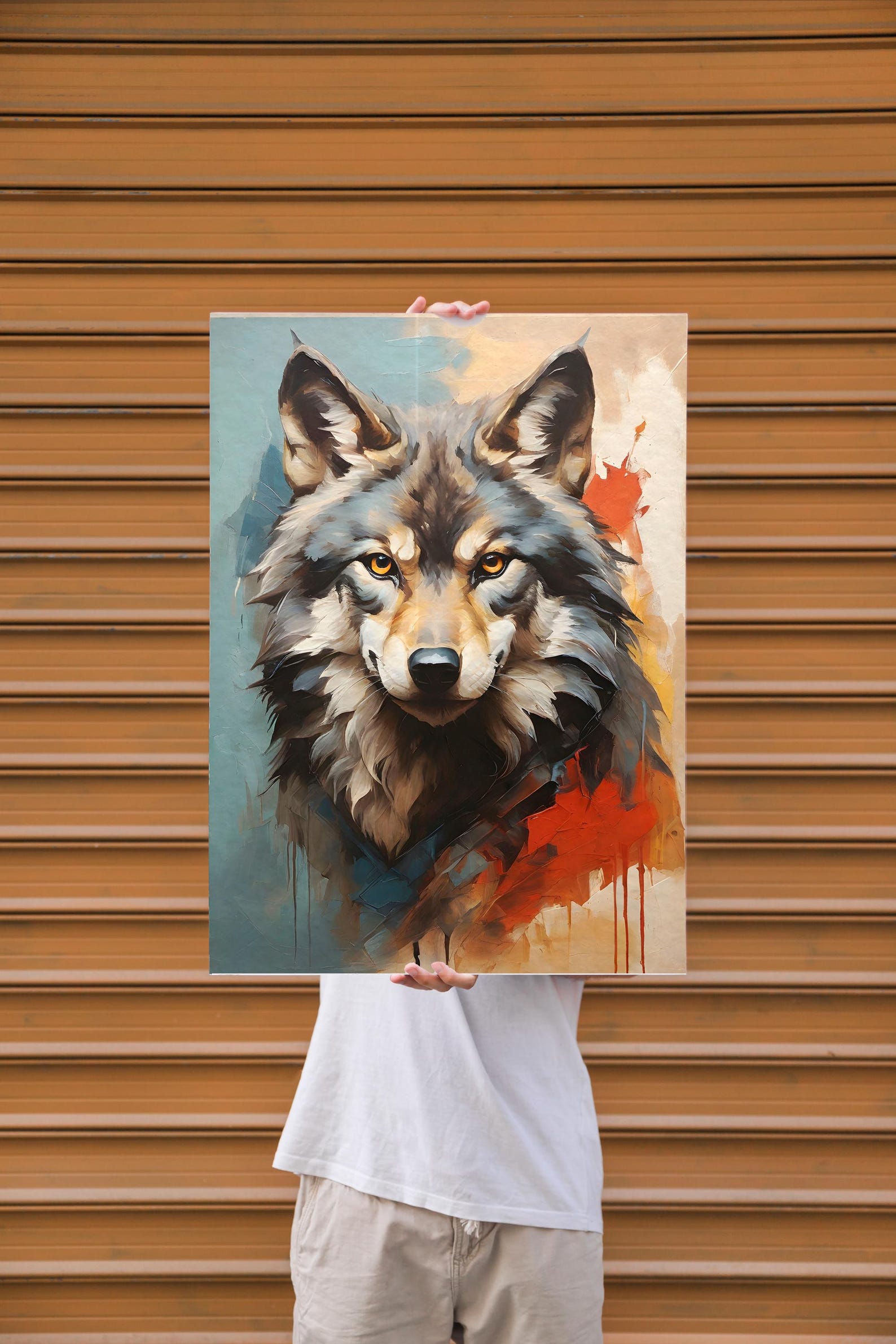 Wolf Wall Decor, Canvas or Poster, Wolf Art, Wolf Themed Wall Art, Home ...