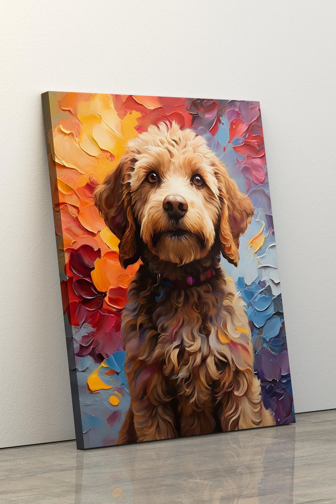 Colorful Cockapoo Poster Print, Dog Art Painting, Gift for Dog Lovers ...