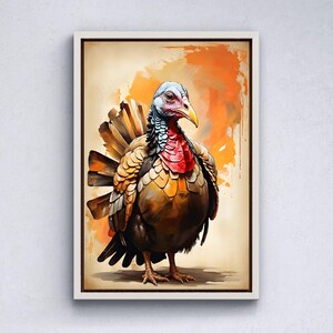 Fall Turkey Prints, Toilet Canvas Poster, Turkey Wall Art, Printable ...
