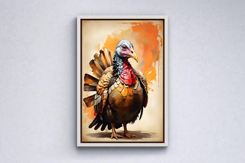 Fall Turkey Prints, Toilet Canvas Poster, Turkey Wall Art, Printable ...