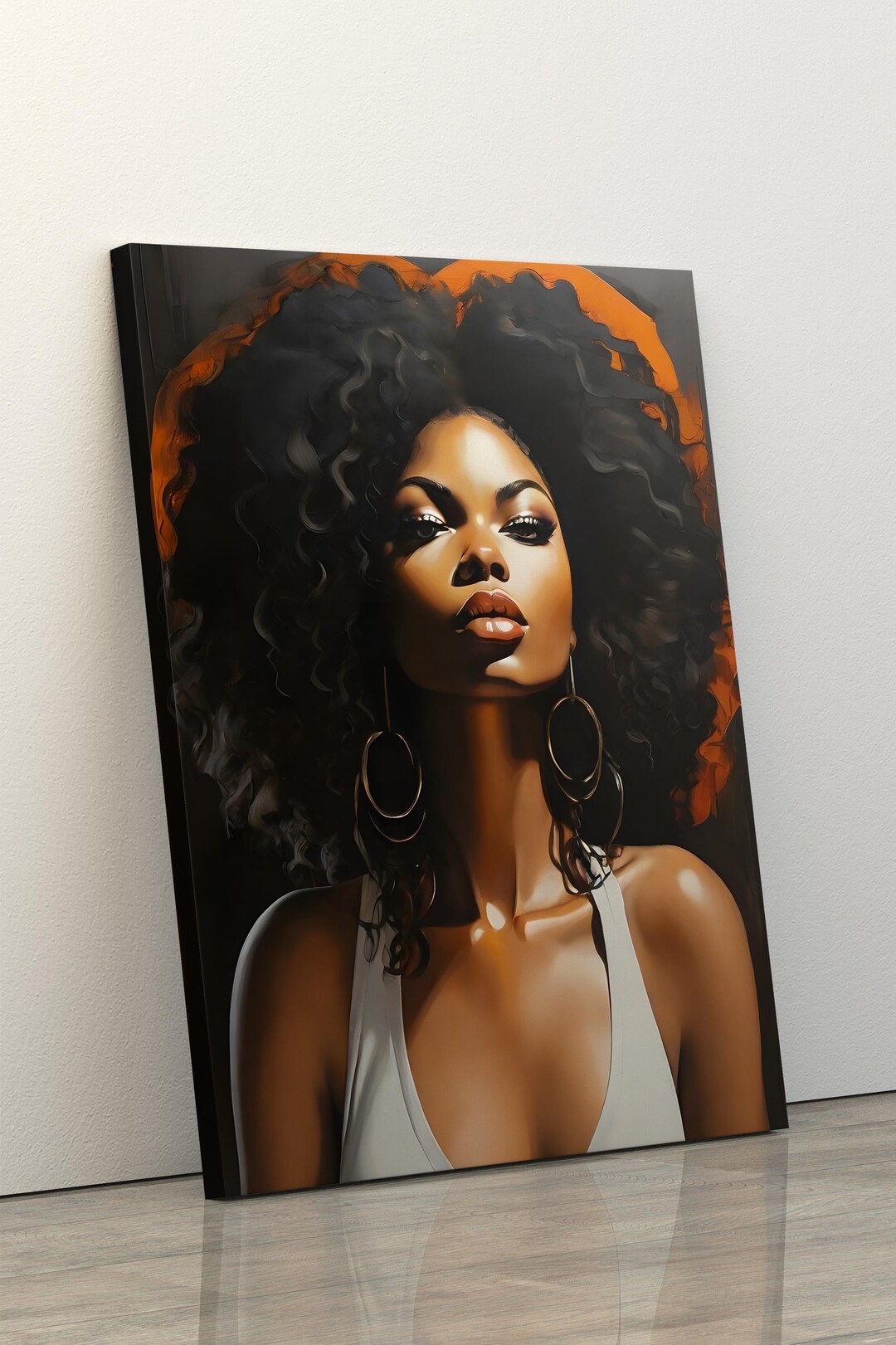 African Woman Wall Art, Woman Art Decor, Woman Wall Art, Colorful African Poster, Black Woman ...