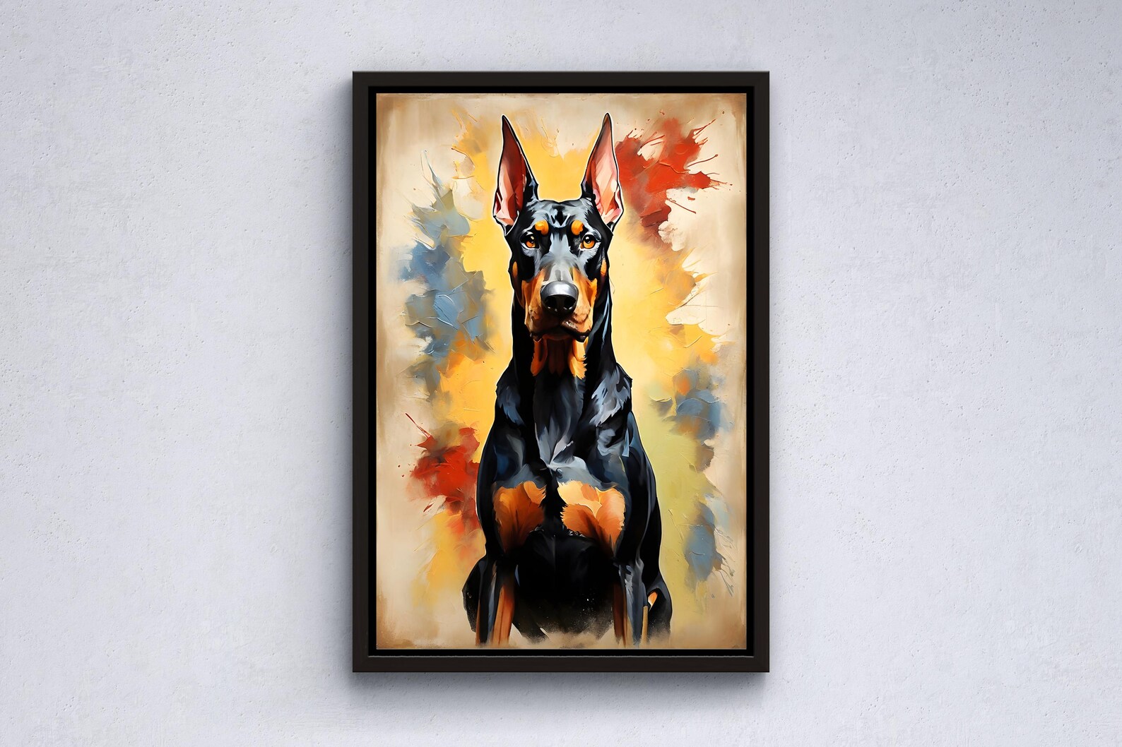 Doberman Poster, Oil Painting Canvas, Hypebeast Luxury Fashion Poster ...