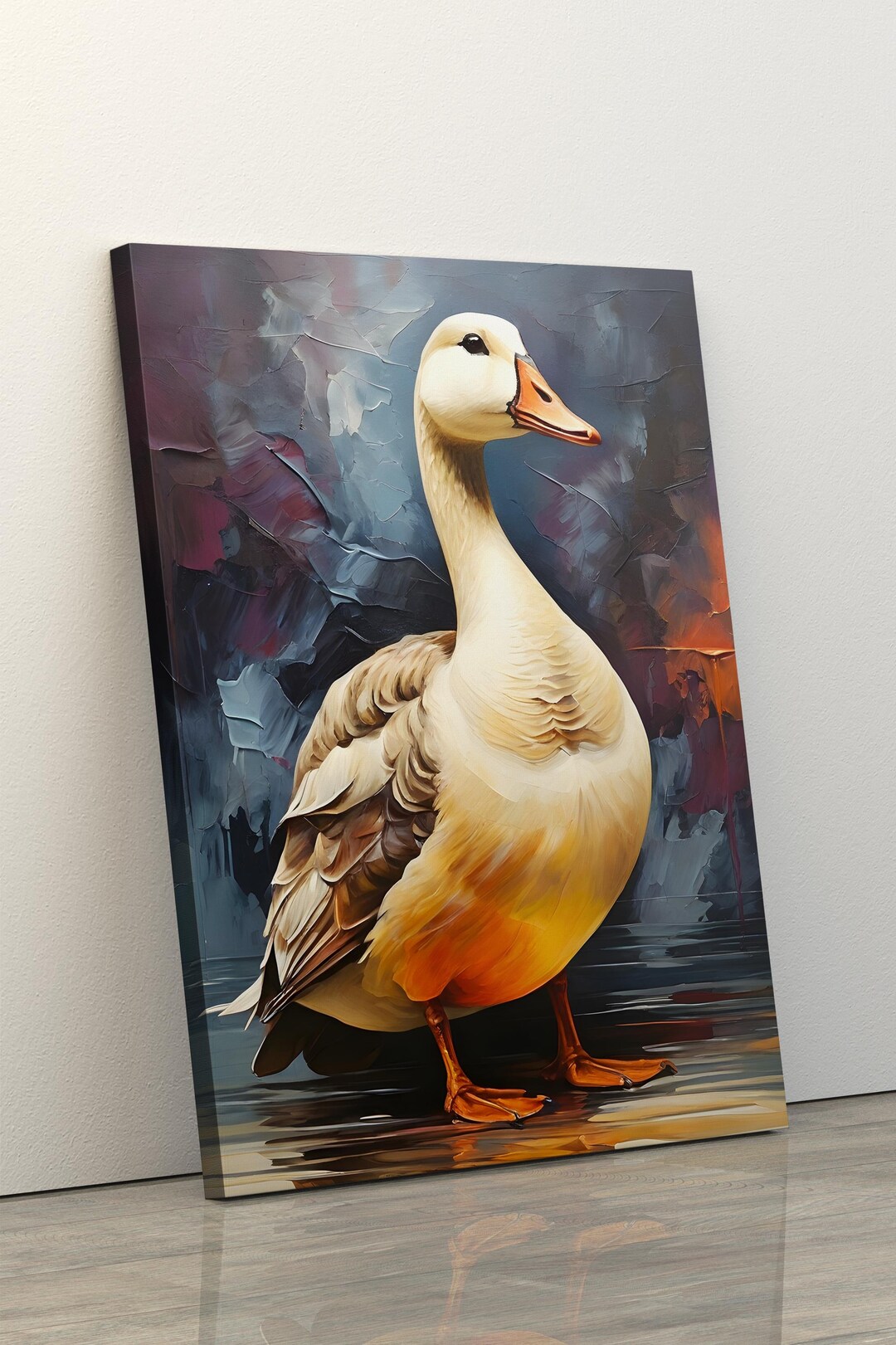 Duck Art Print, Duck Painting, Wall Art Decor,, Farmhouse Print, Duck ...