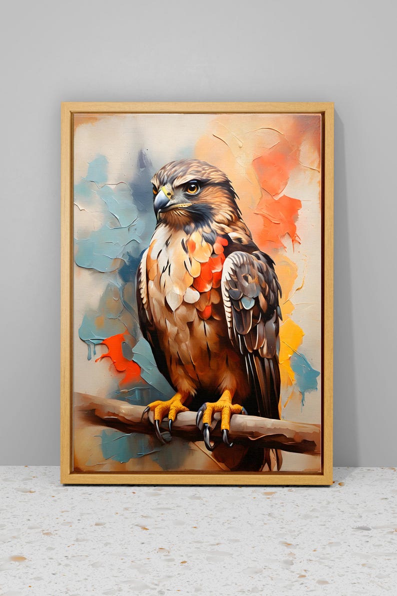 Peregrine Falcon Print Poster, Luxury Framing Canvas, Bird Wall Art ...