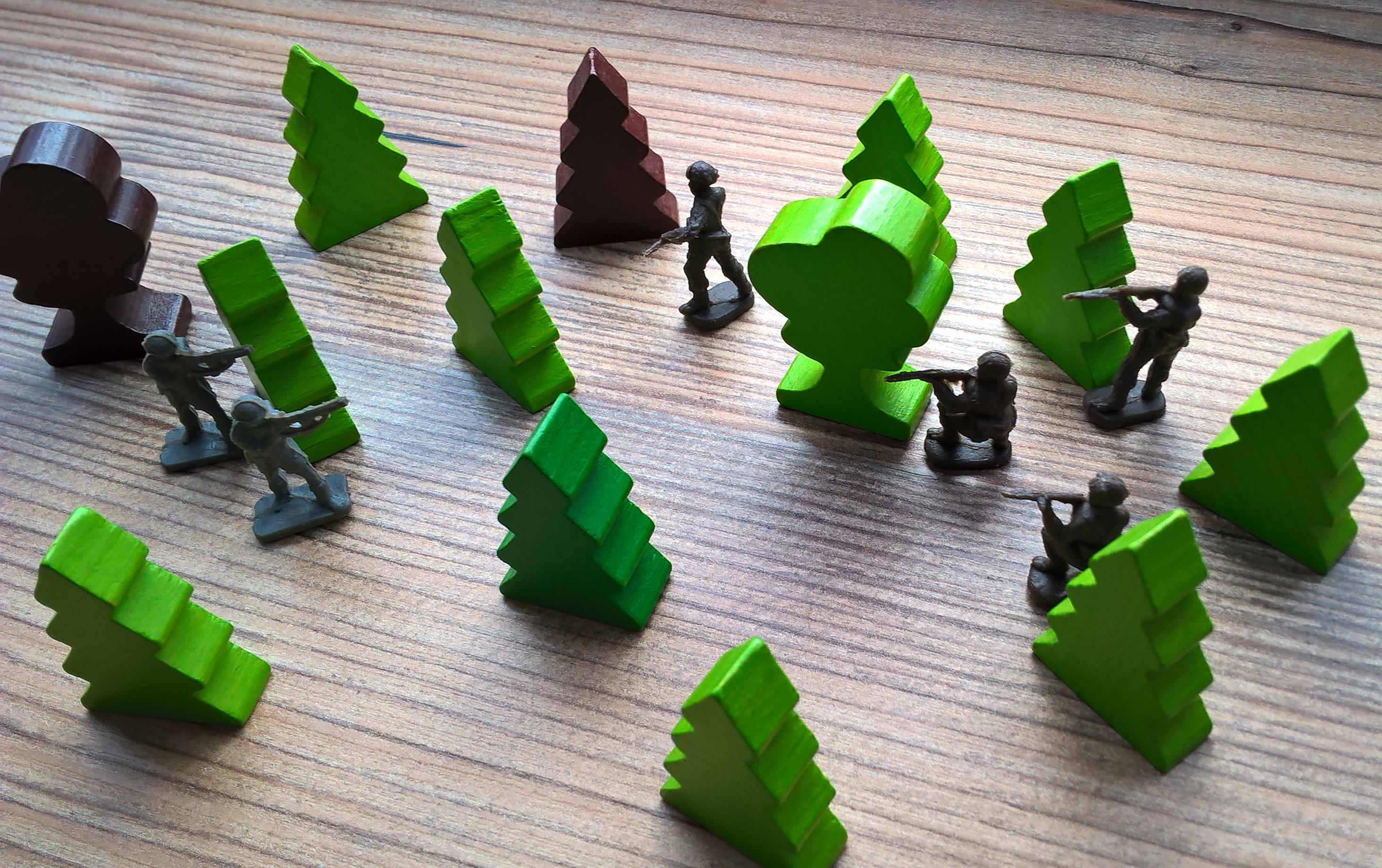 Wooden Spruce/fir Tree | 2x3cm - Etsy
