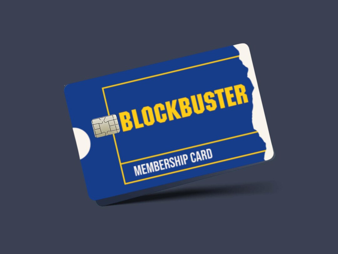 Blockbuster Card Cover: Vinyl Decal Cover - Etsy