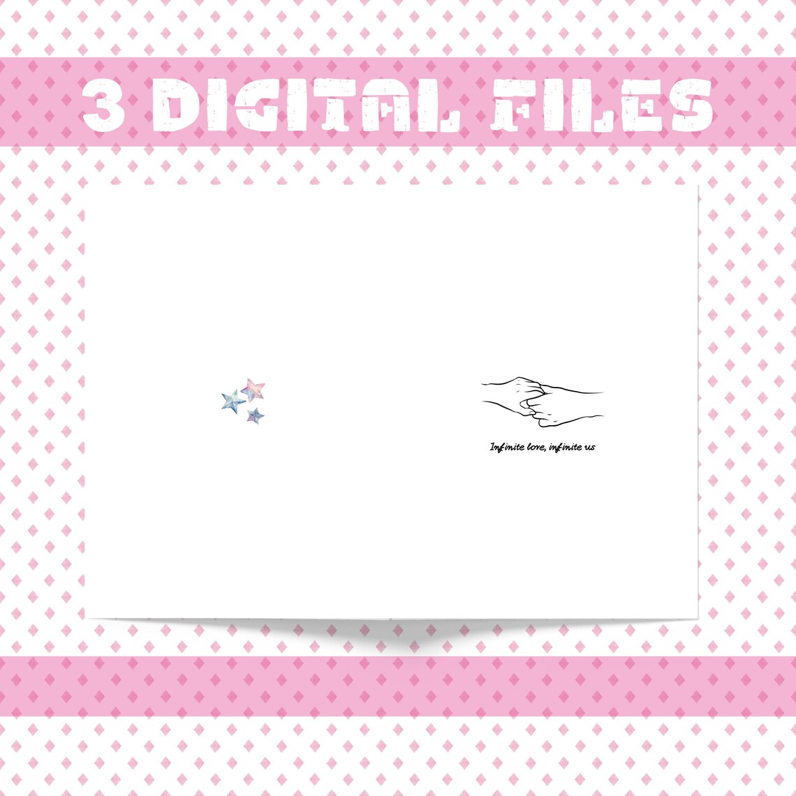 5x7 Printable Love Card & Matching Poster With infinite Love, Infinite ...
