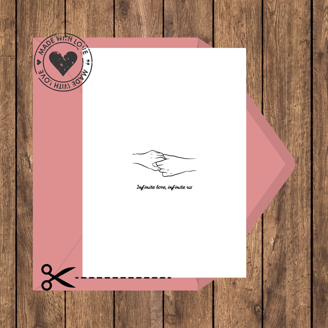 5x7 Printable Love Card & Matching Poster With infinite Love, Infinite ...
