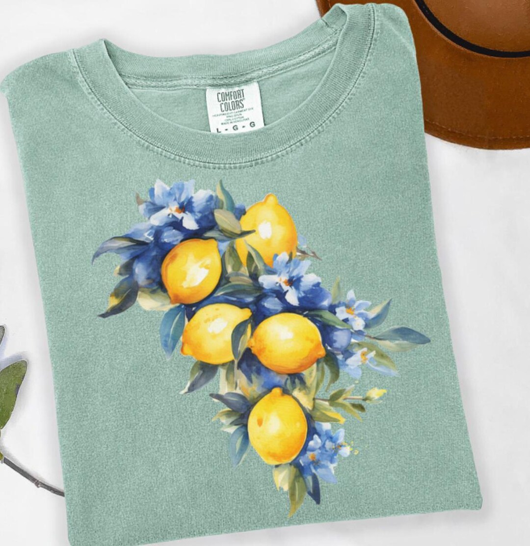 Vintage Lemon Fruit Tee, Foodie Vintage Graphic Shirt, Retro Citrus ...