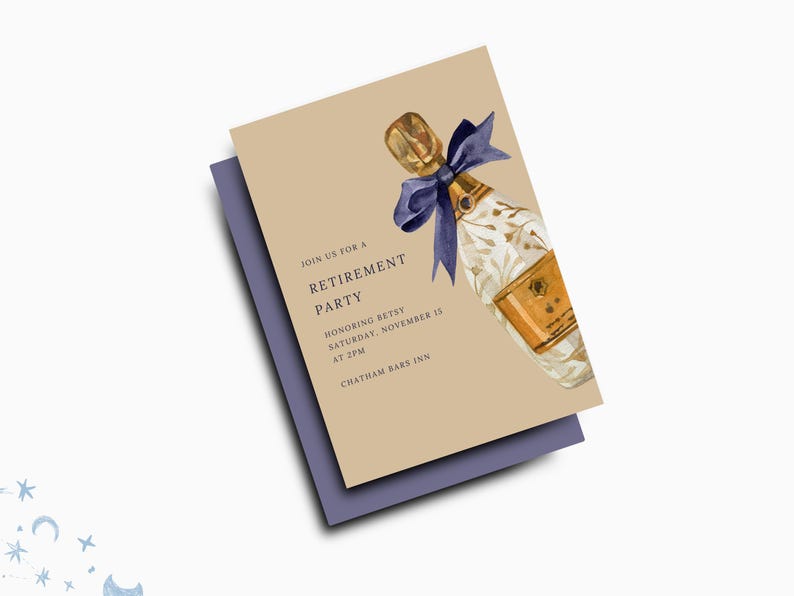 Printable Retirement Invitation for Women Retirement Party Invite for ...