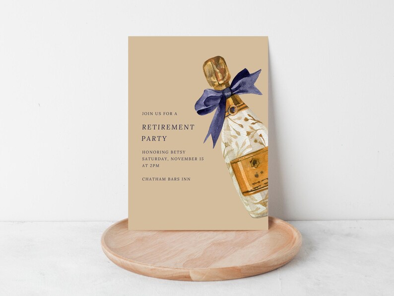 Printable Retirement Invitation for Women Retirement Party Invite for ...