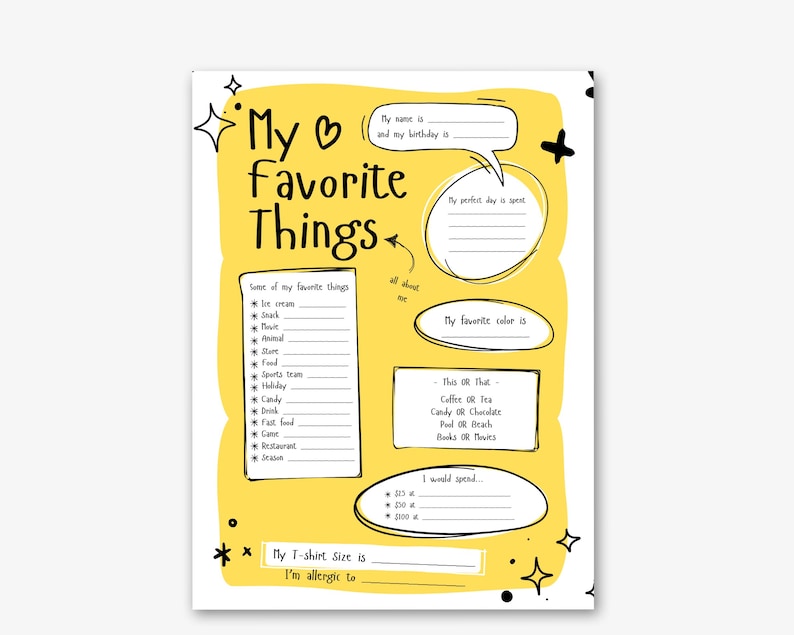 Team Building Get to Know Me Questionnaire Printable – Perfect for ...