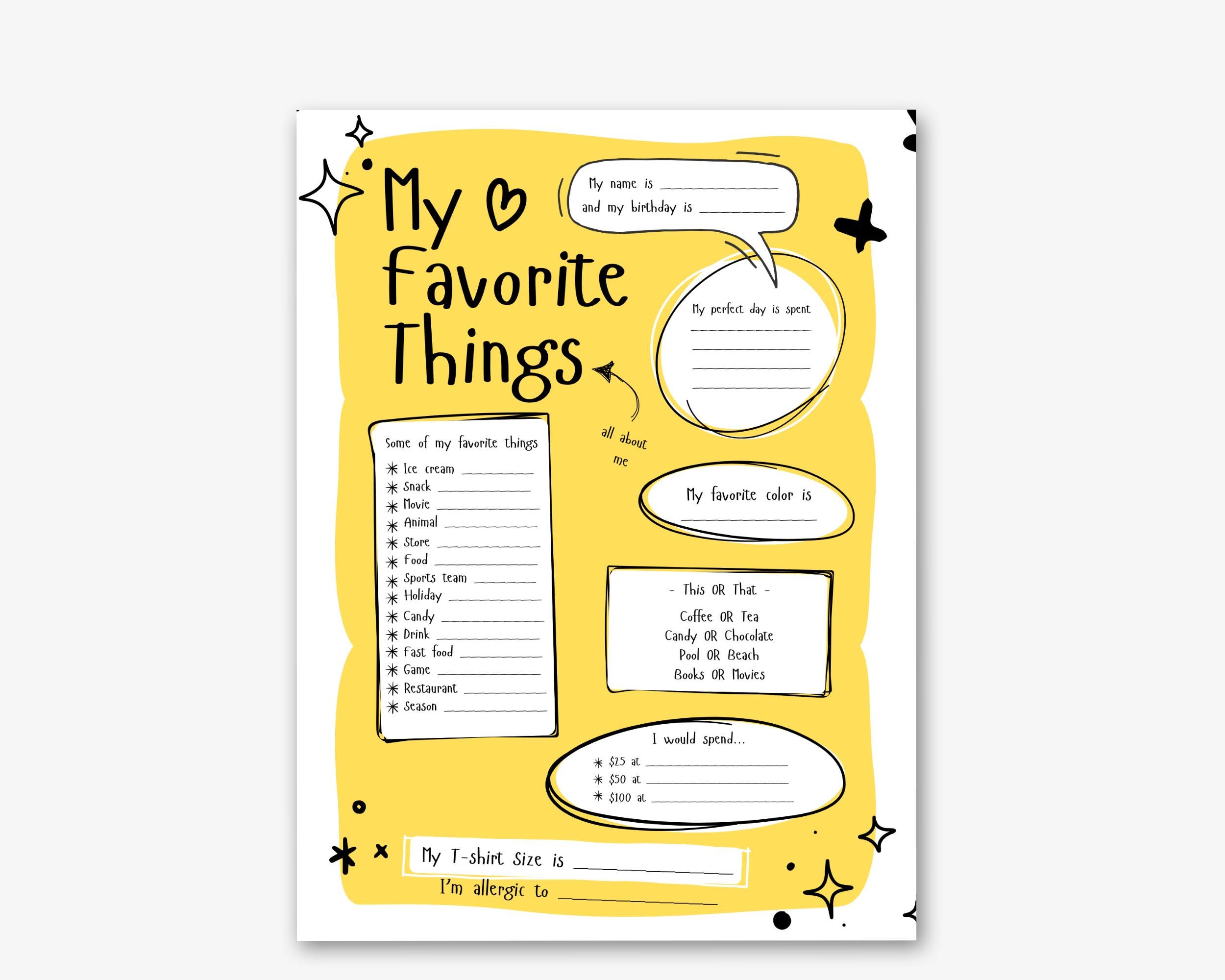 Team Building Get to Know Me Questionnaire Printable – Perfect for ...