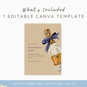 Printable Retirement Invitation for Women Retirement Party Invite for ...