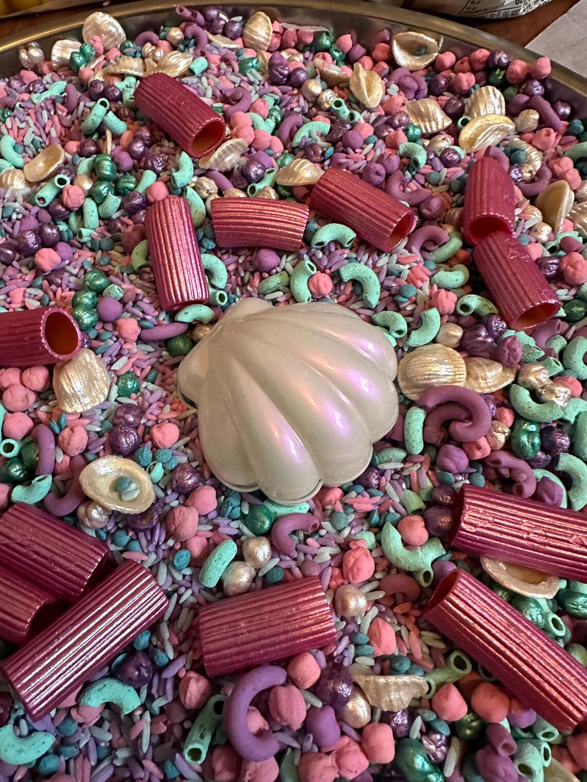 Mermaid Sensory Fill, Mud Kitchen Kit, Mermaid Rice Pasta Chickpeas ...