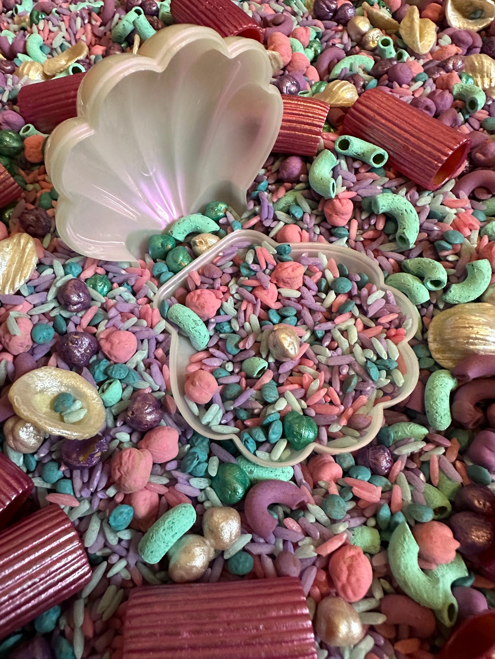 Mermaid Sensory Fill, Mud Kitchen Kit, Mermaid Rice Pasta Chickpeas ...