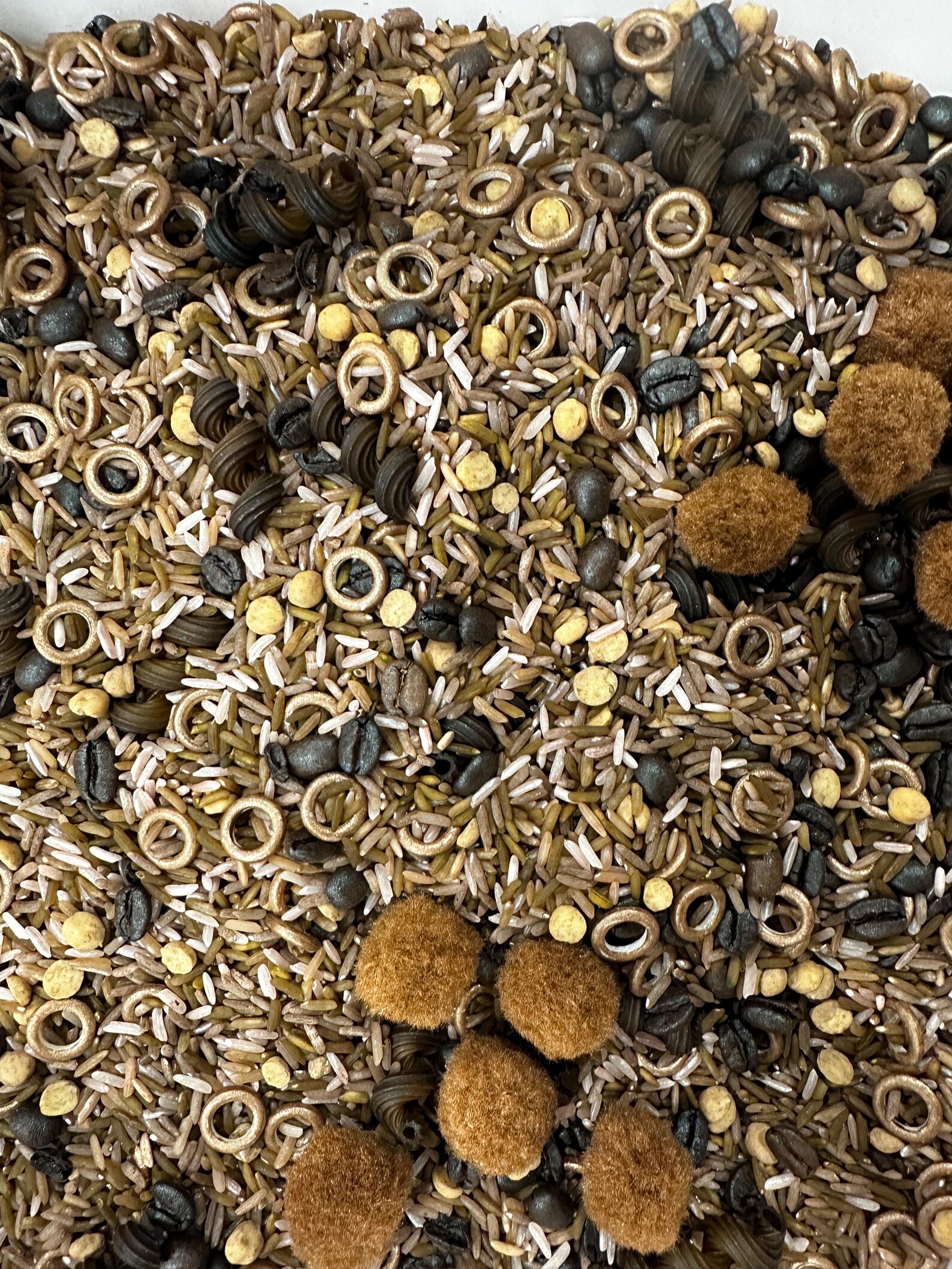 Cafe Sensory Bin Filler, Coffee Beans, Chickpeas, Rice Pasta - Etsy