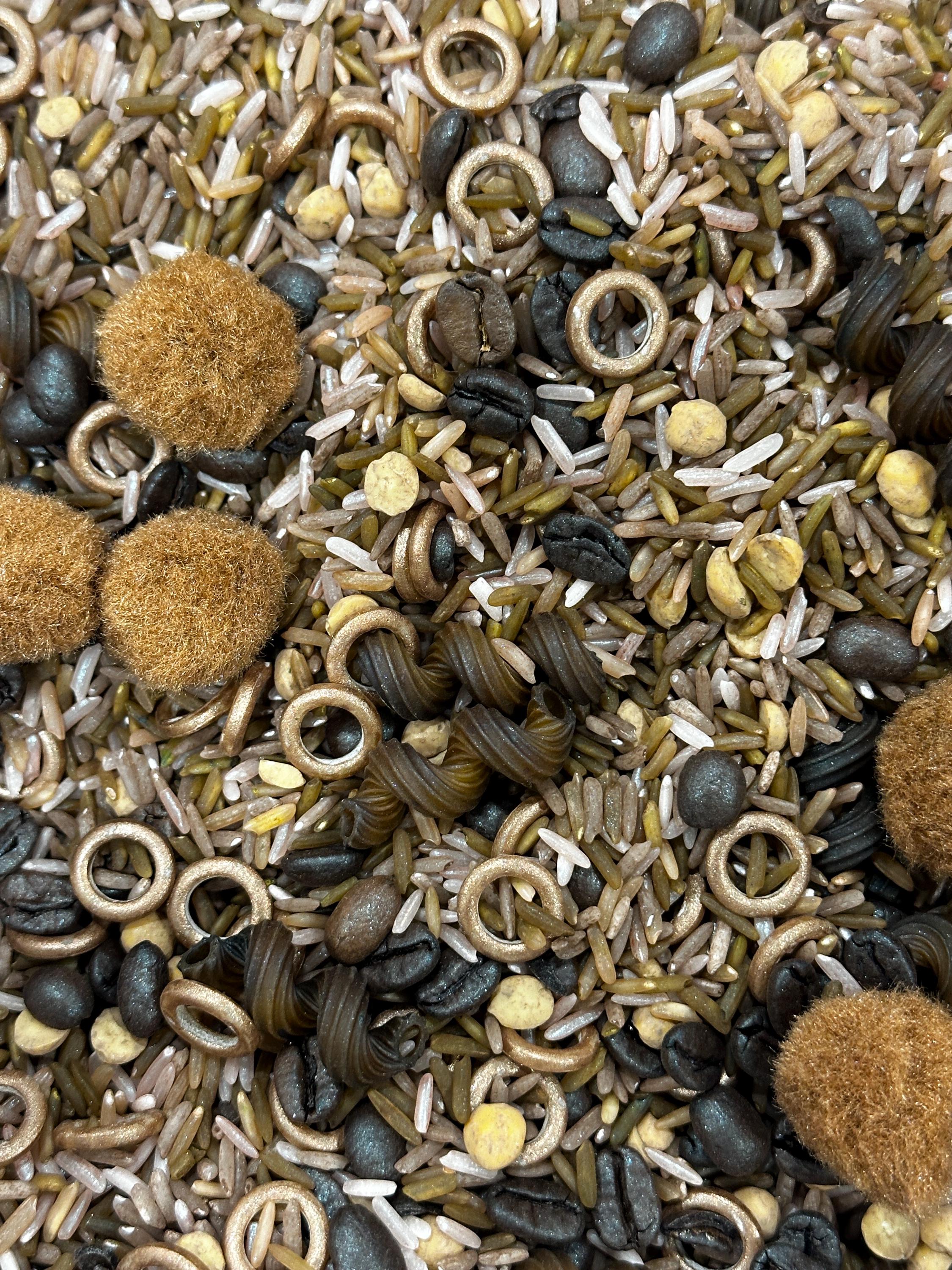 Cafe Sensory Bin Filler, Coffee Beans, Chickpeas, Rice Pasta - Etsy