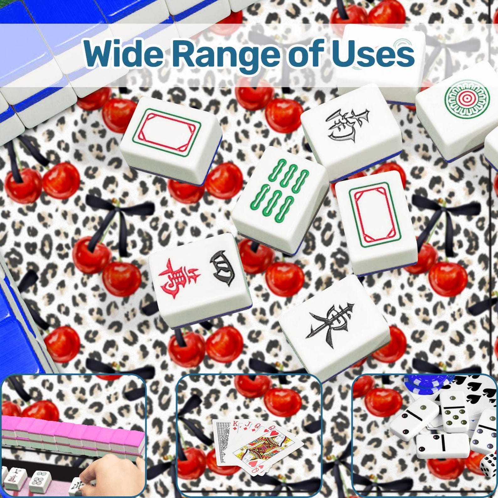 Mahjong Mat - Cherry Bomb | Mahjong Game Mat, American Mahjong, Mahjong ...