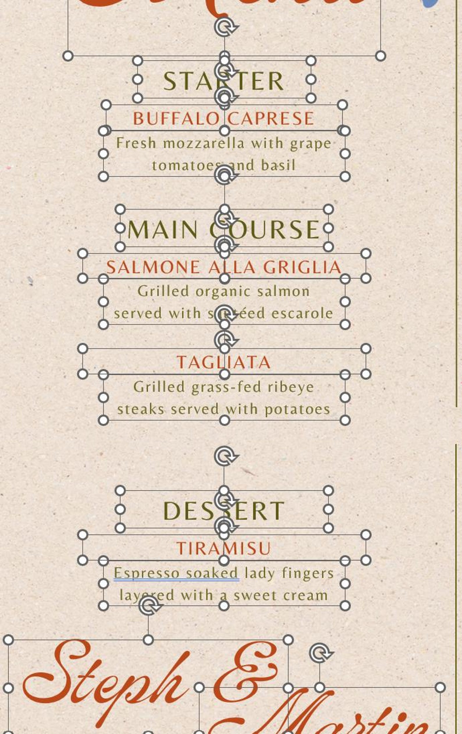 Floral Wedding Menu Design Template - Etsy