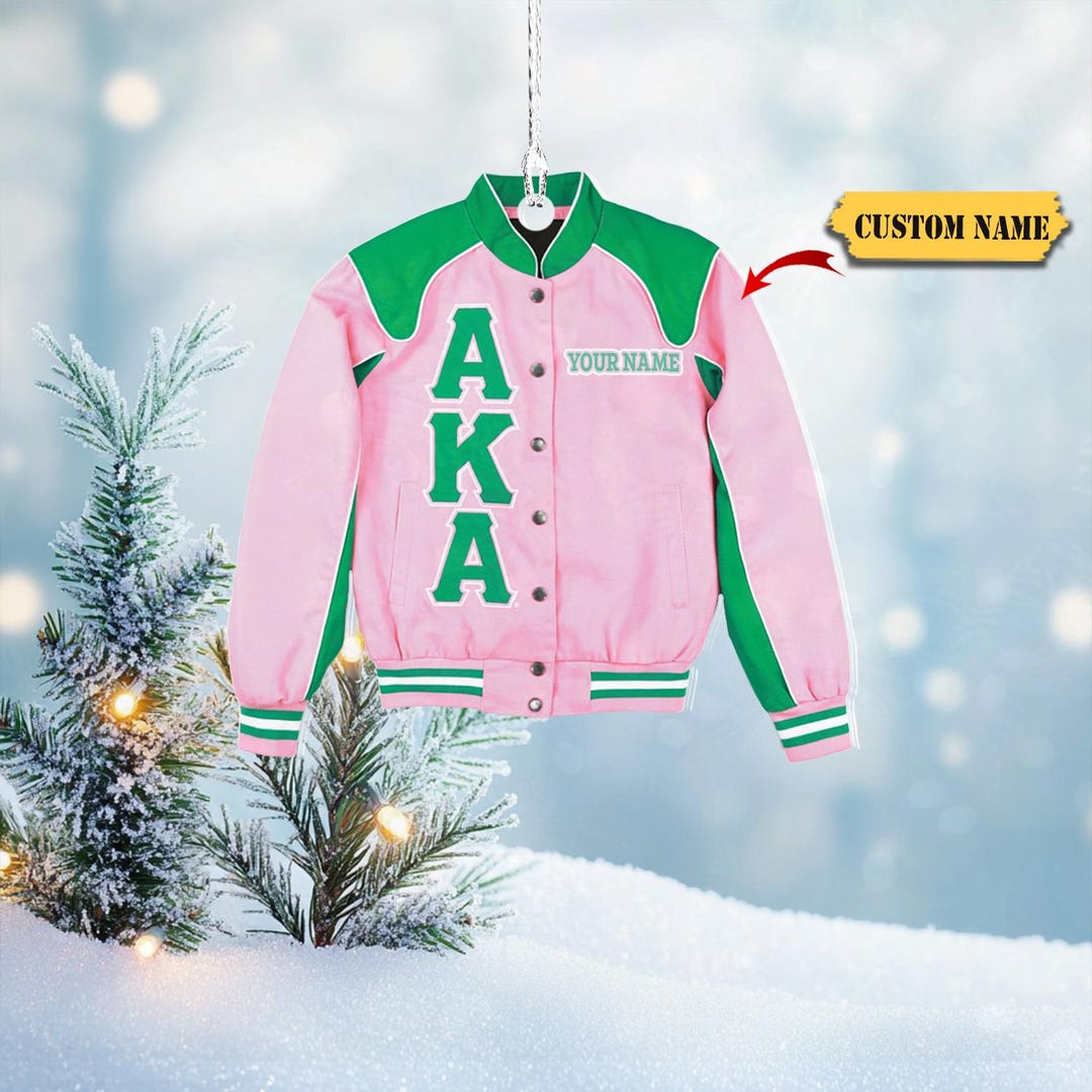 Personalized Alpha Kappa Alpha AKA Christmas Ornaments 2D, AKA Clothing ...