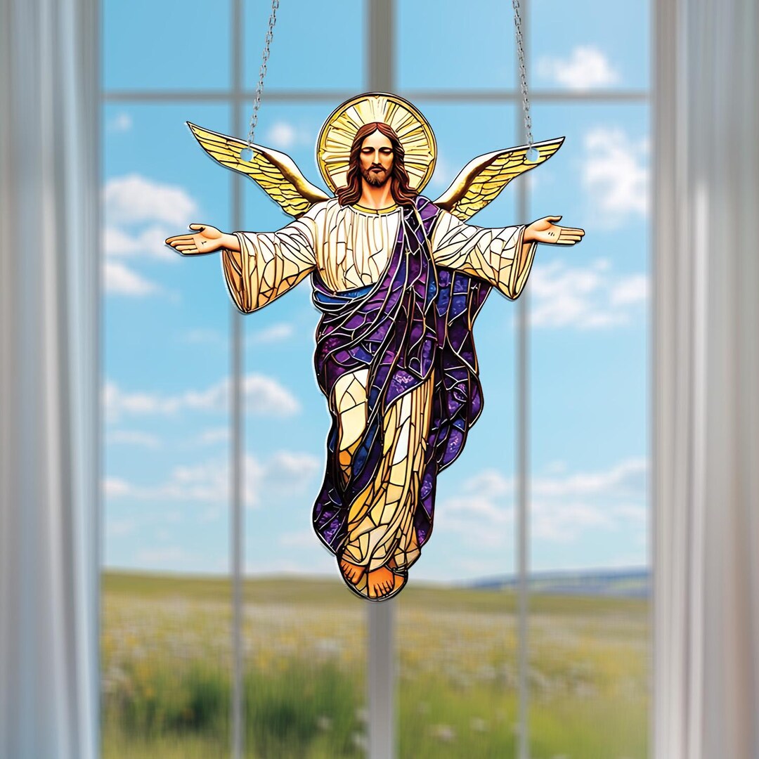 He is Risen Decor, Easter Day Window Decor, Resurrection of Jesus ...