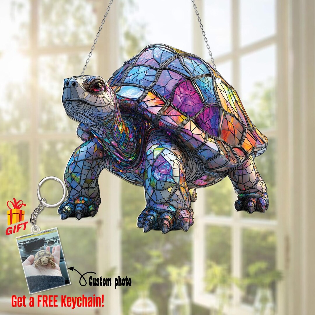 Sea Turtle Acrylic Window Hanging, Turtle Lovers Gift, Perfect Turtle ...