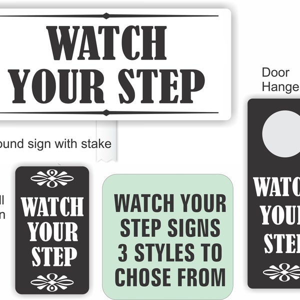 Watch Your Step - Etsy