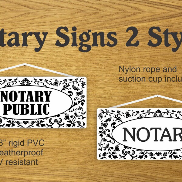 Public Notary Sign - Etsy