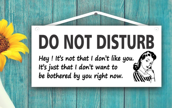 Do Not Disturb It's Not That I Don't Like You - Etsy