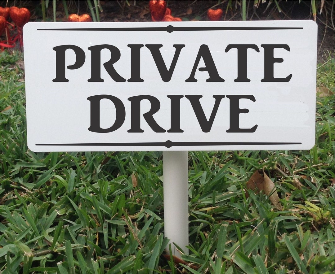 Private Drive Sign for Entry, Private Entrance Sign. Do Not Enter Sign ...