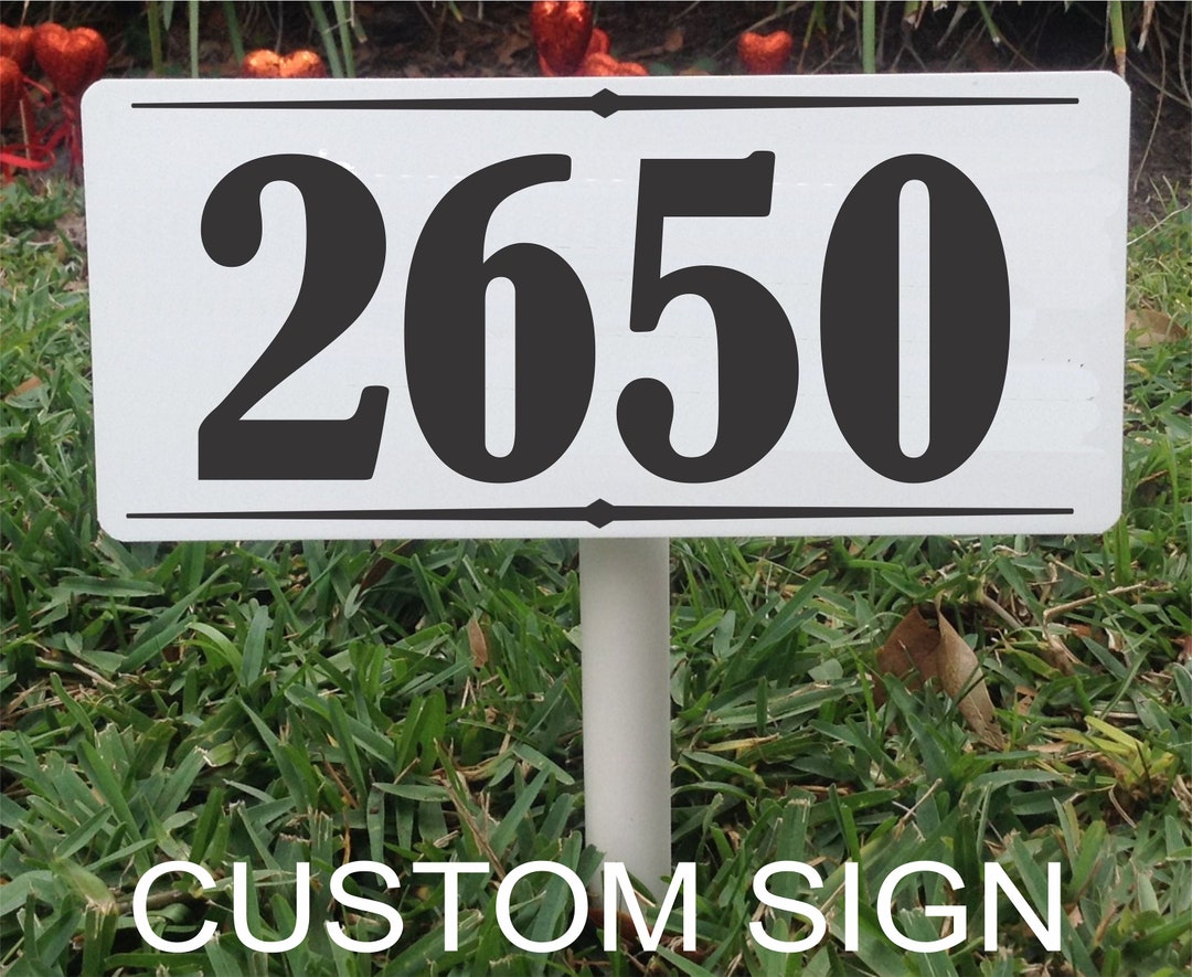 Letrero de dirección personalizado con estaca, en estándar o ...