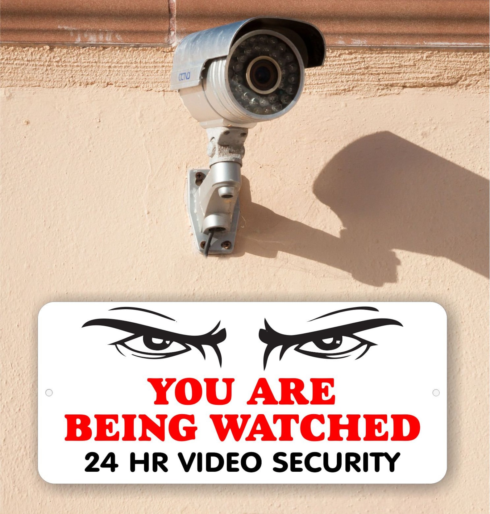 24 HR Video Security Sign You Are Being Watched 4 X - Etsy