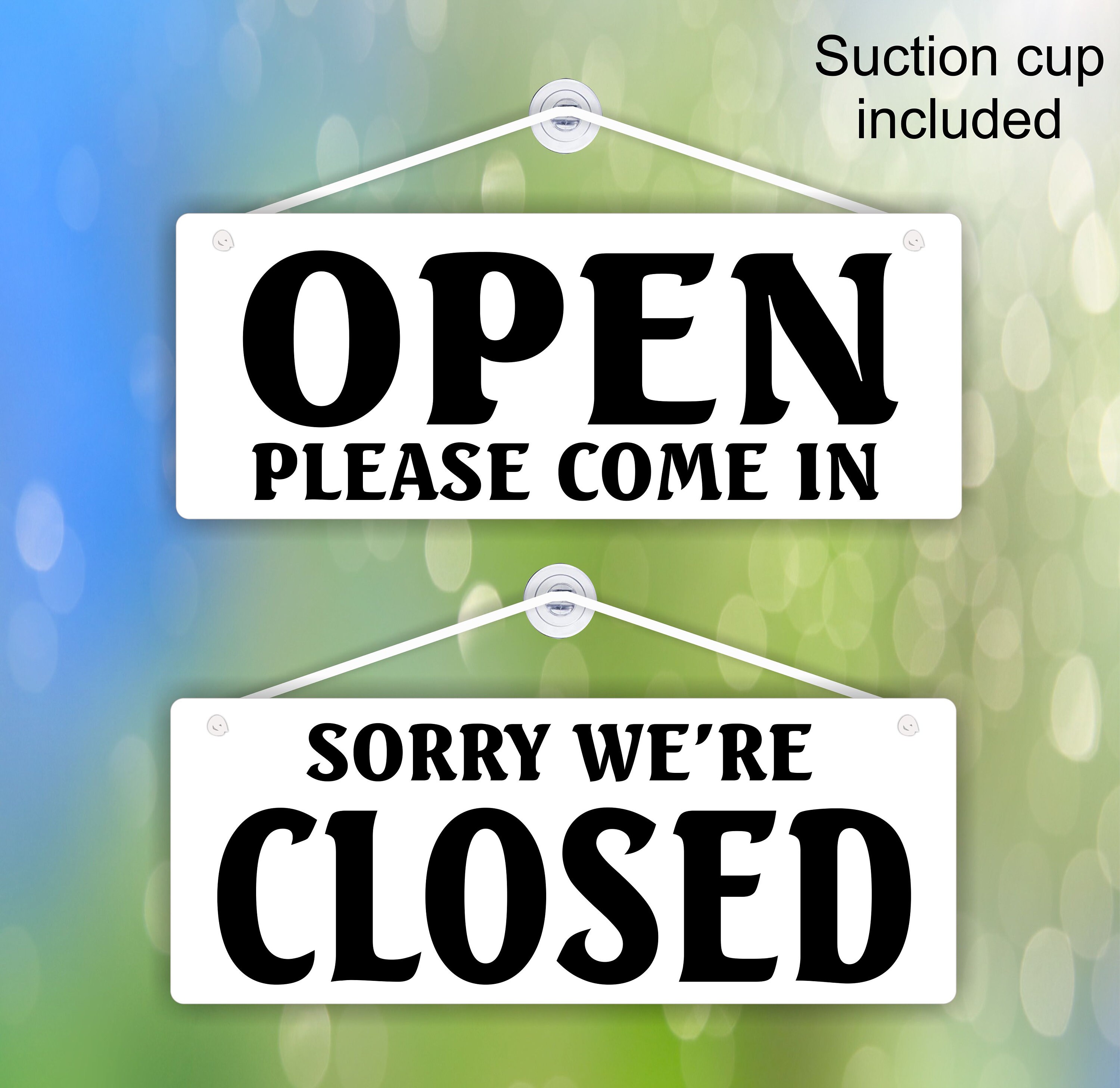 Open Closed Sign Spanish