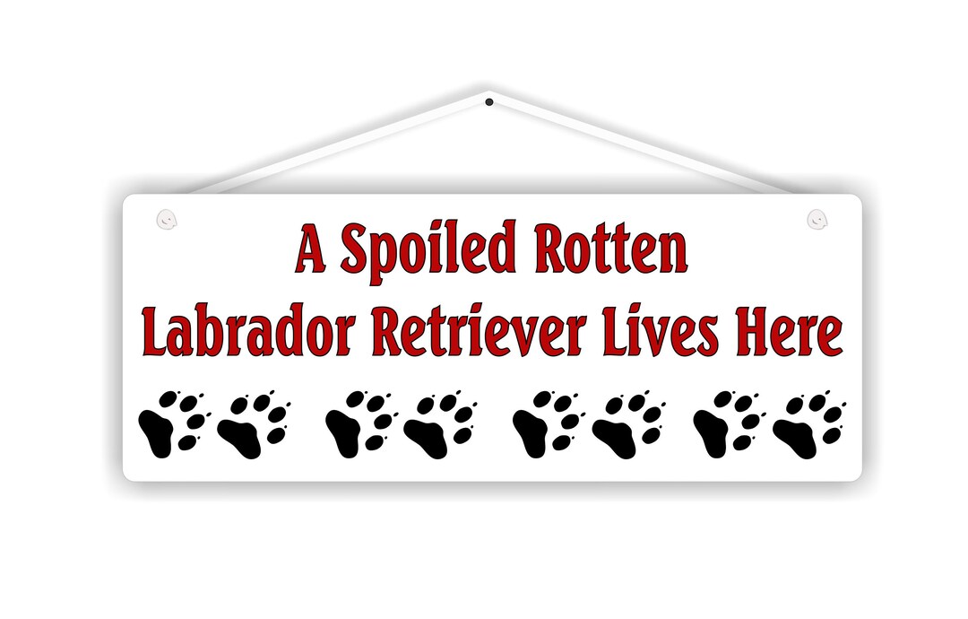 A Spoiled Rotten Labrador Retriever Lives Here. 3.5 X - Etsy