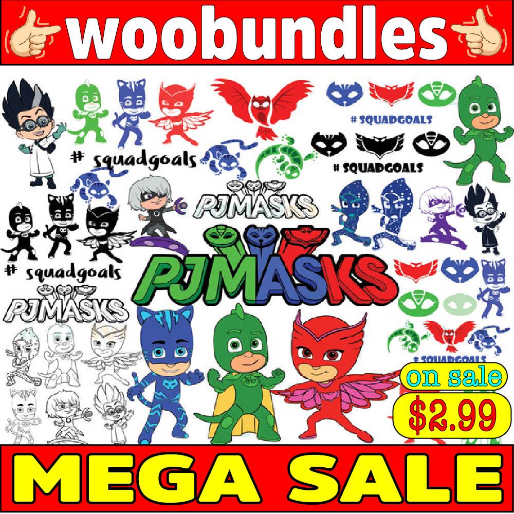 Pj Masks SVG Bundle, Pj Masks PNG, Catboy Png, Owlette Png, Pj Masks ...