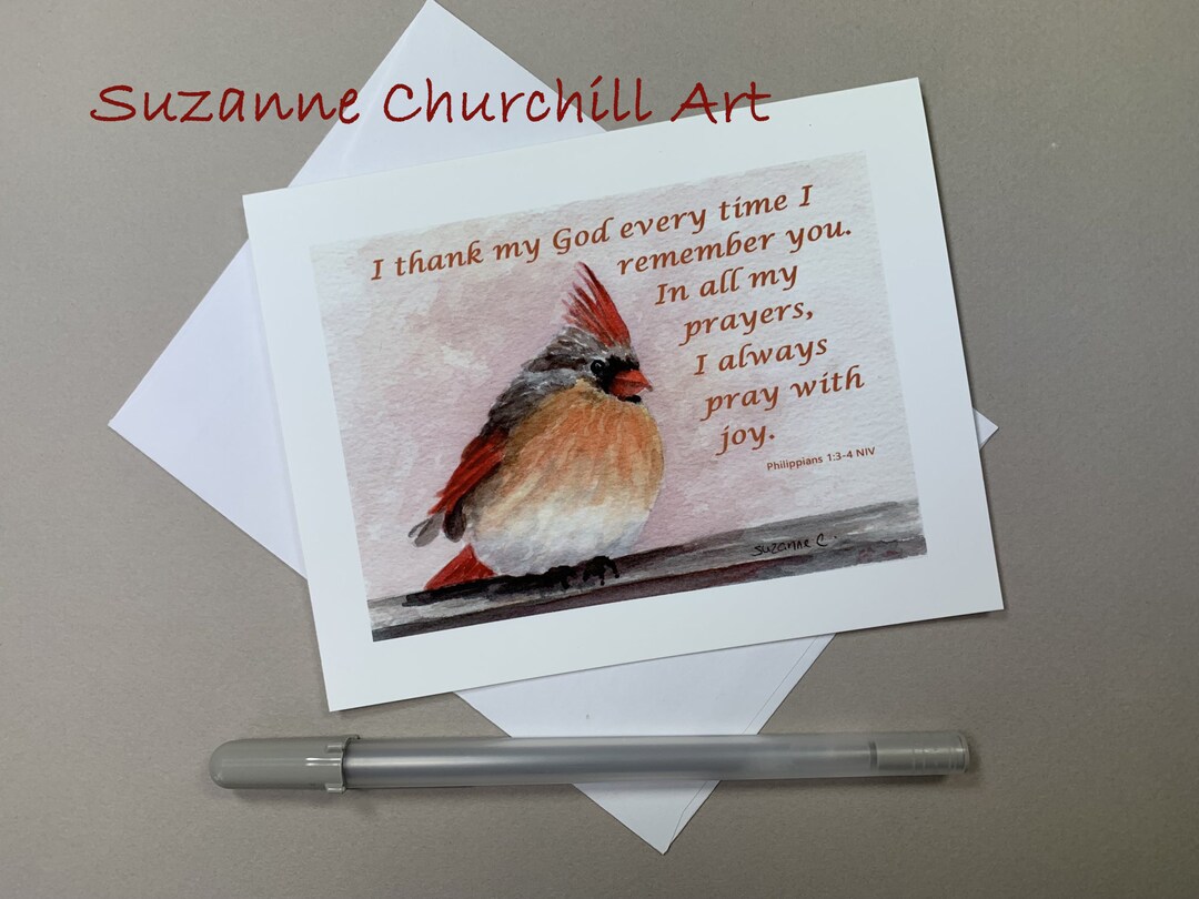 INSPIRATIONAL Fine Art NOTE CARD, Original Watercolor of a Female ...