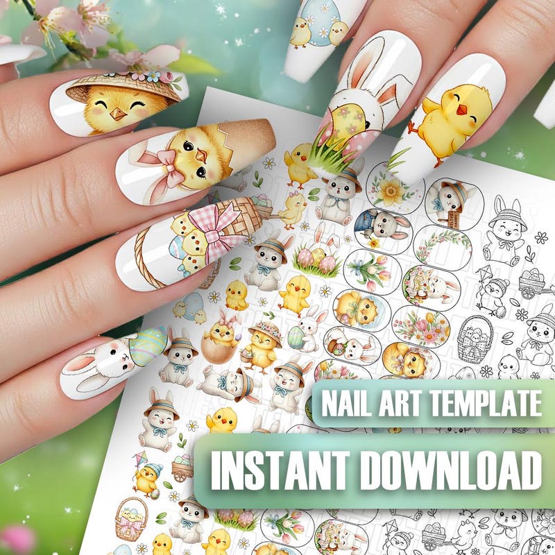 Printable Easter Decals - Etsy UK